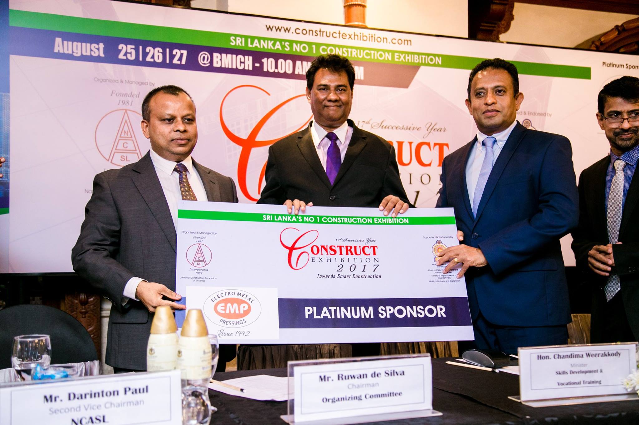Construct Exhibition 2017 Sri Lanka- EMP platinum Sponsor Electro Metal ...